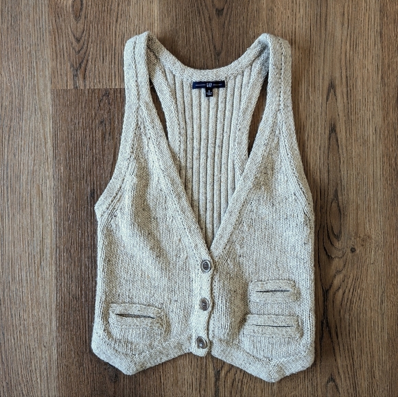 GAP | Sweaters | Gap Wool Angora Rabbit Hair Blend Button Front Cream ...